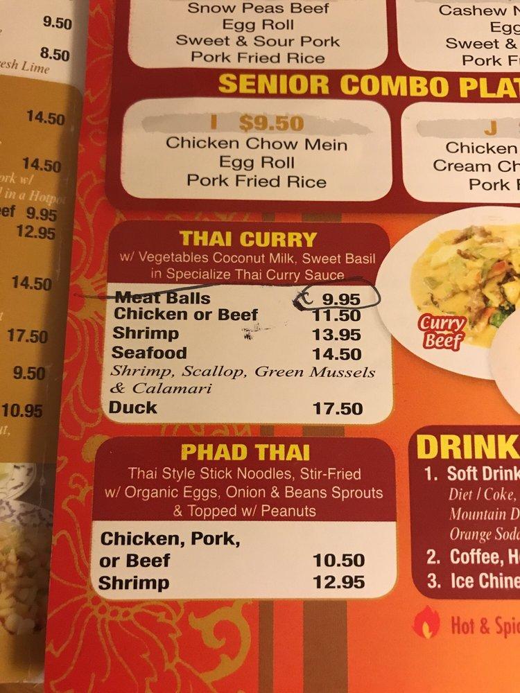 Menu at Sesame Wok restaurant, Deer Lodge
