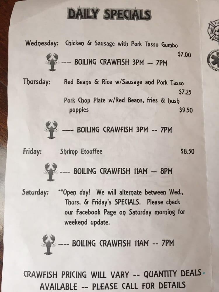 Menu at Arnaud's Cajun Kitchen restaurant, Huntsville