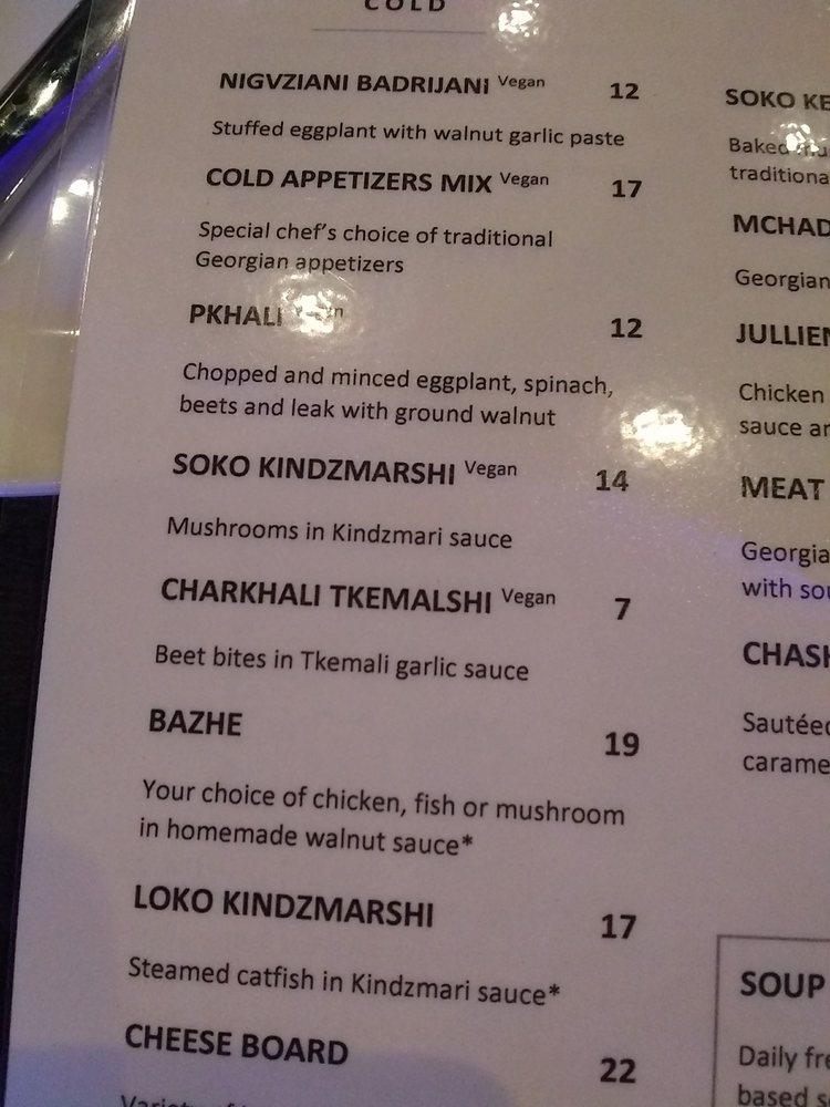 Menu at Chicago Diplomat Cafe, Chicago