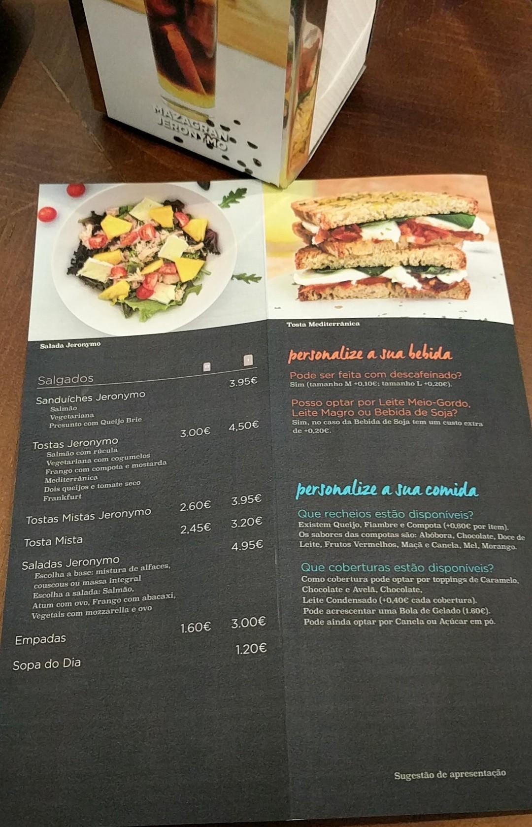 Menu em Jeronymo Trindade pub & Bar, Porto, R. dos Heróis e dos ...