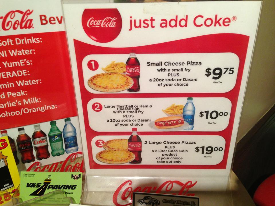 Menu at Jimmy's House of Pizza pizzeria, Manchester