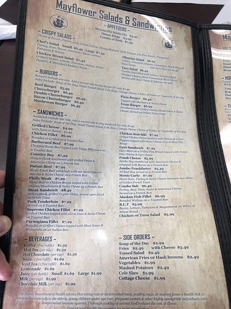 Menu at Mayflower Family Restaurant, Dunlap