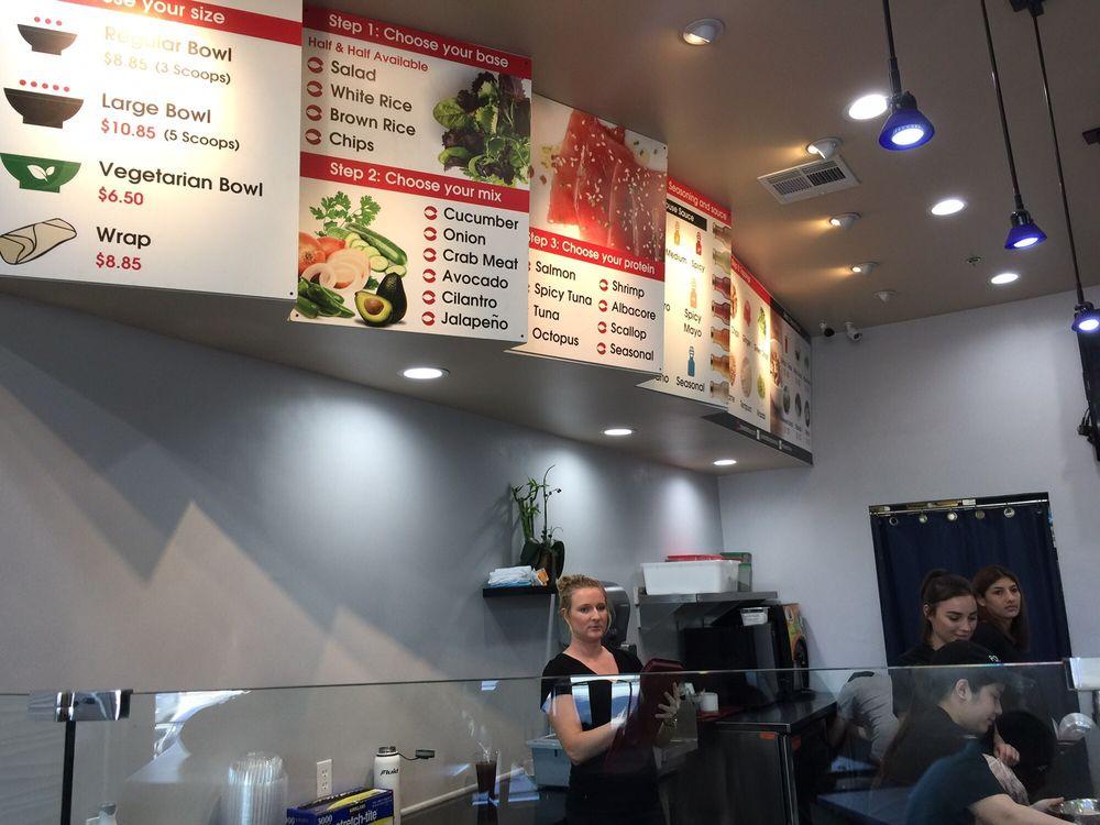 Menu at Poke Dot restaurant, Claremont