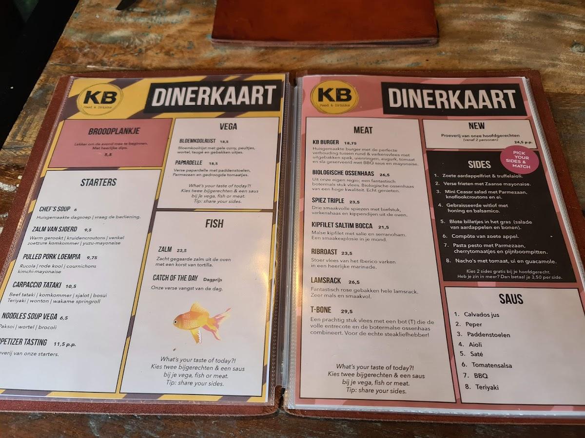 Speisekarte von Restaurant KB Food & Drinks, Dokkum