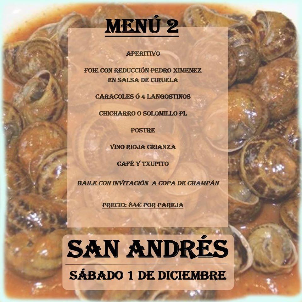 Menu at Hotel Restaurante Arenillas, Islares