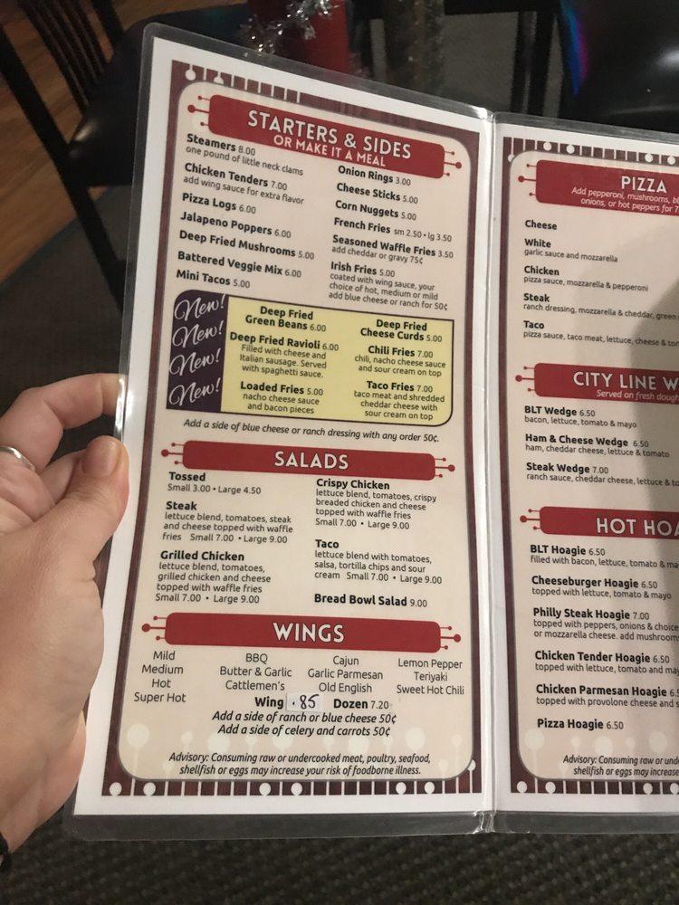 Menu at The City Line pub & bar, Bradford