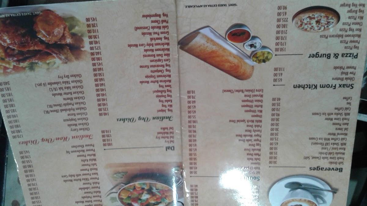 Menu at Mithi Mirch Restaurant, Jamshedpur, R653+223