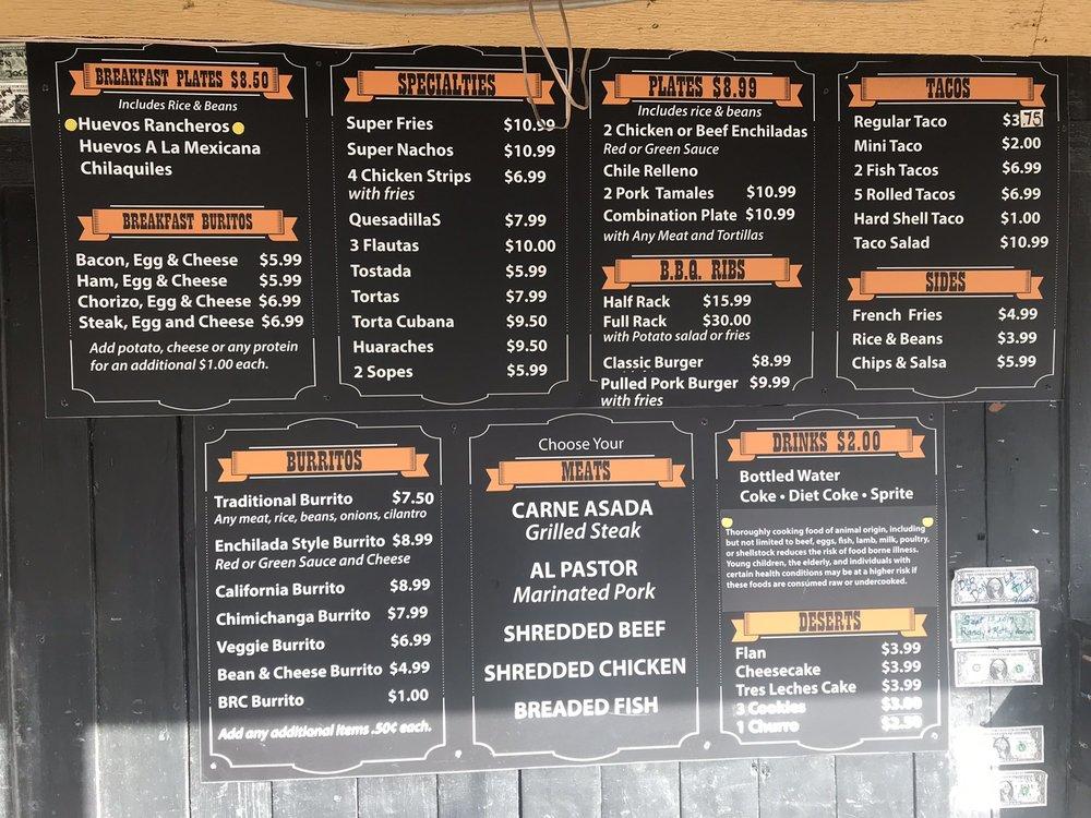 Menu at Mountain Springs Saloon pub & bar, Las Vegas, NV-160