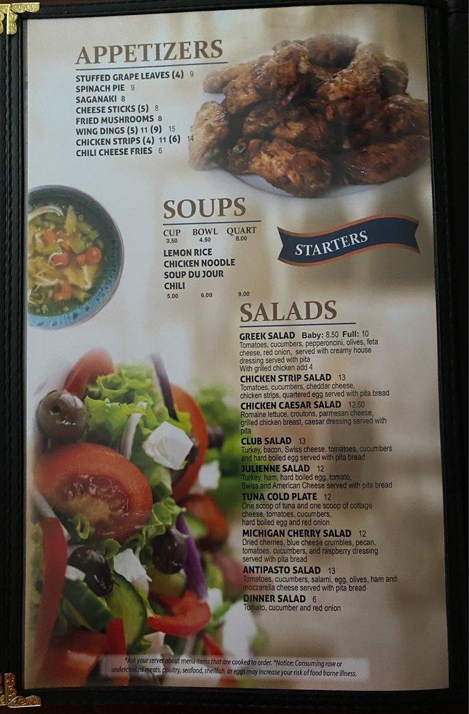 Menu at Old Port Family Dining restaurant, Clawson