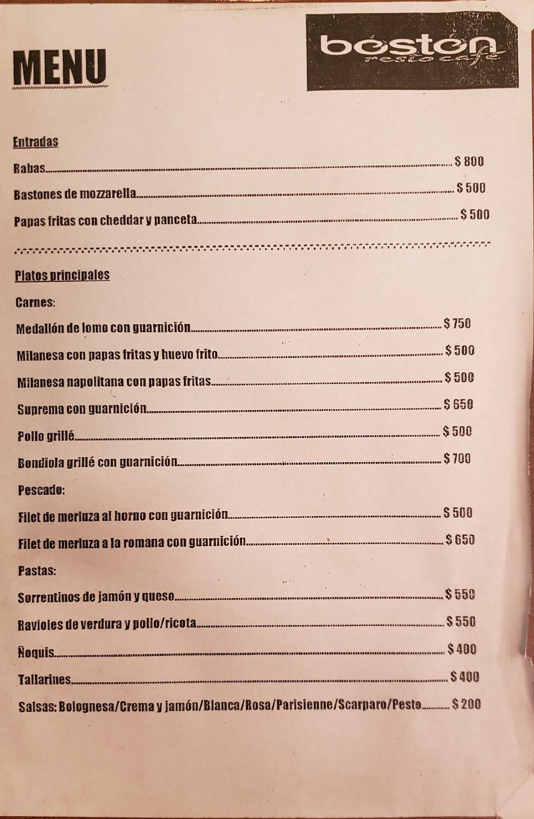 Carta de Boston Cafe, Alejandro Korn