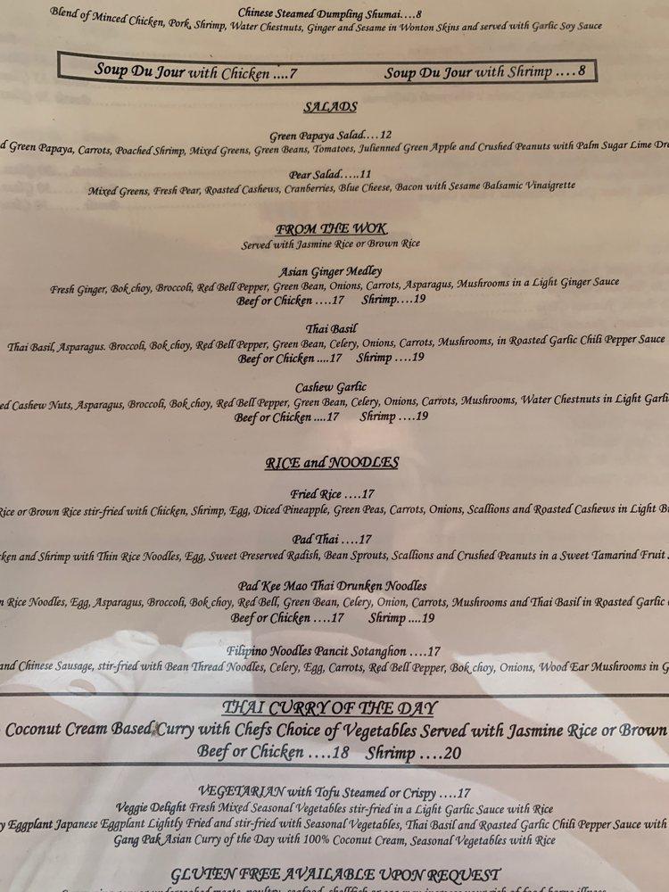 Menu at Emman's Asian Gourmet desserts, Stuart