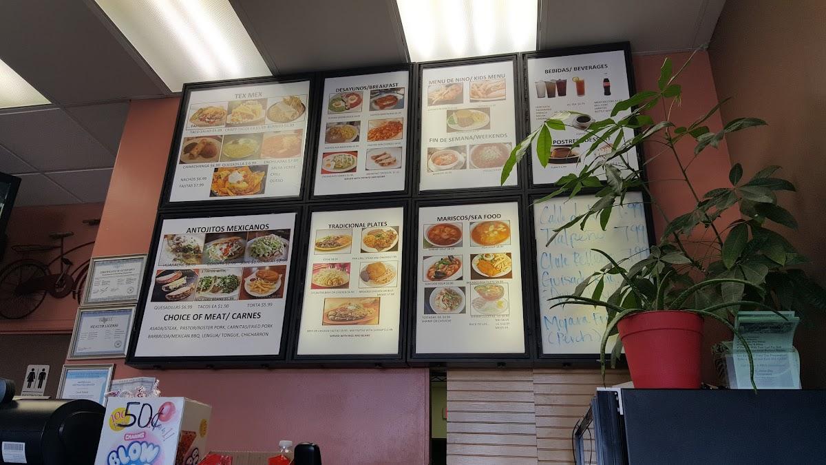 Menu at Don Limon Taqueria restaurant, Euless