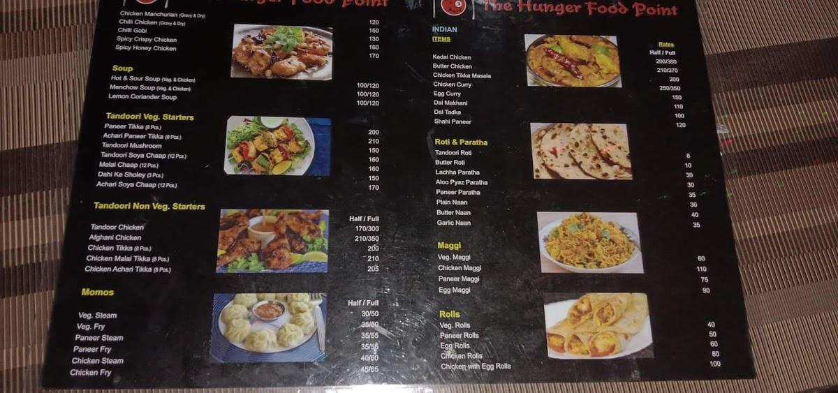 Menu at The Hunger food Point, Gurugram, 92VV+PP9