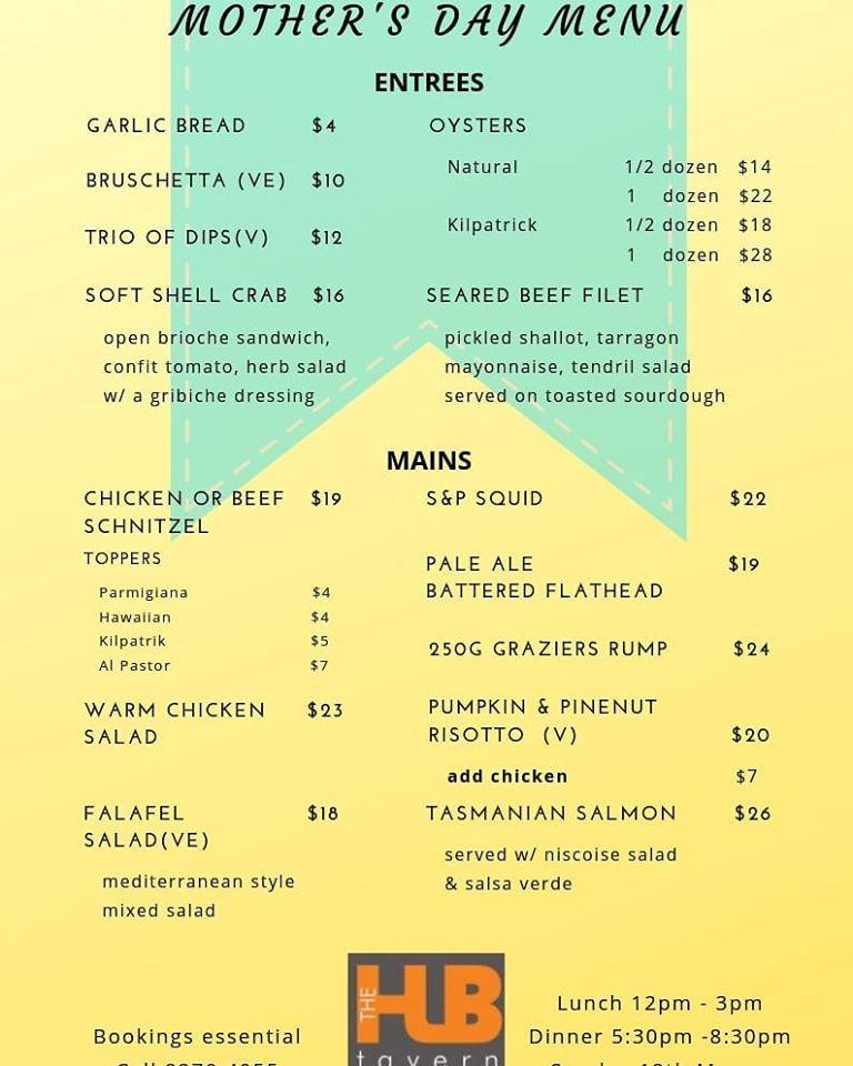 Menu at Aberfoyle Hub Tavern restaurant, Aberfoyle Park, The Aberfoyle ...