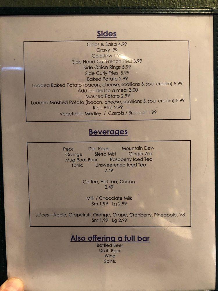 Menu at Lisa's Restaurant & Lounge, Augusta