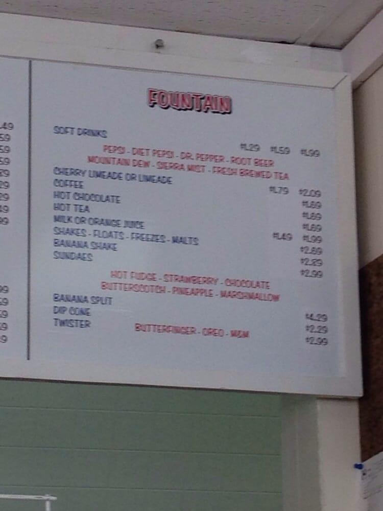 Menu at Tastee Treat restaurant, Broken Arrow