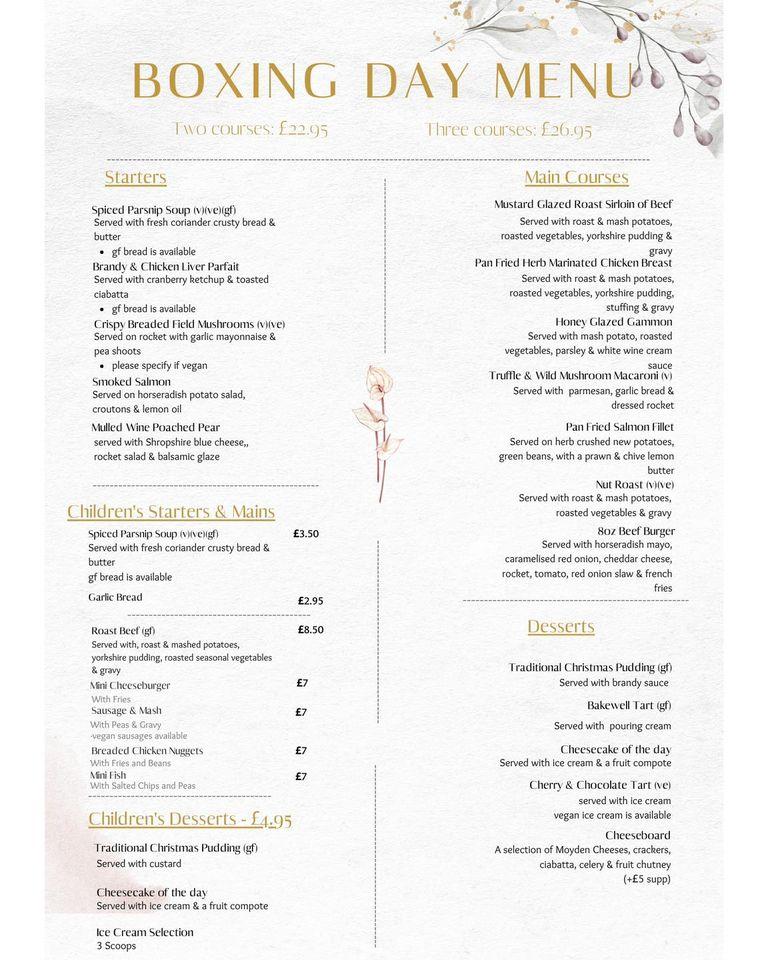 Menu at The Queens at Horton pub & bar, Leegomery