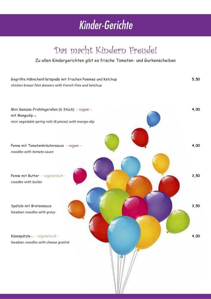 Menu at Café-Restaurant Merlin, Heidelberg