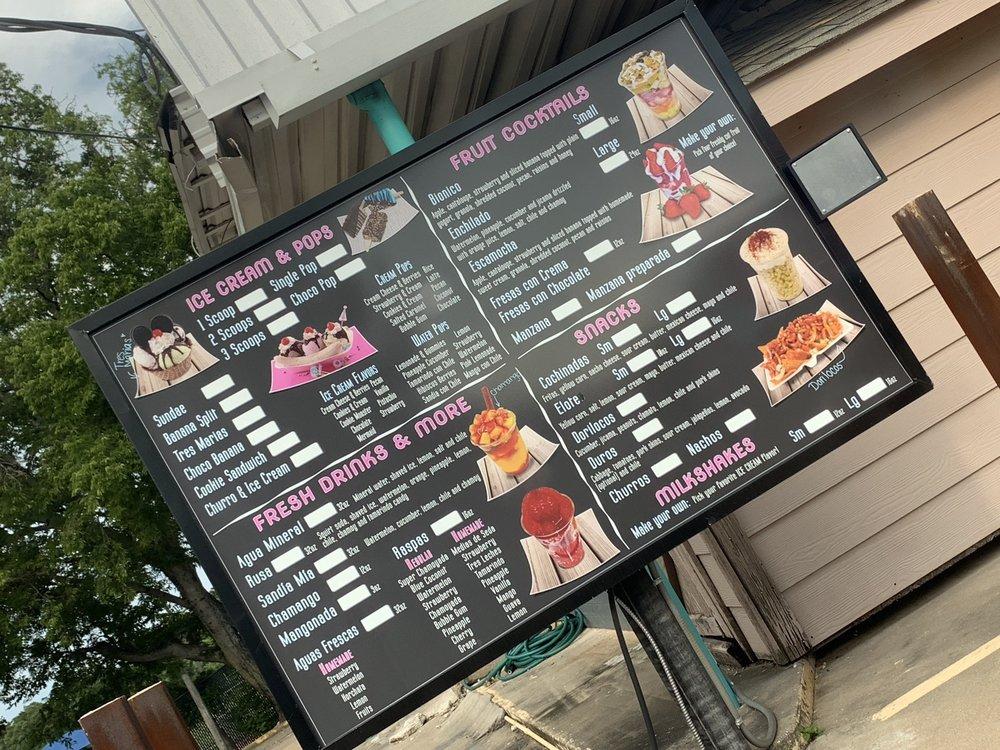 Menu at Helados Handcrafted Ice Cream and Pops desserts, Mansfield