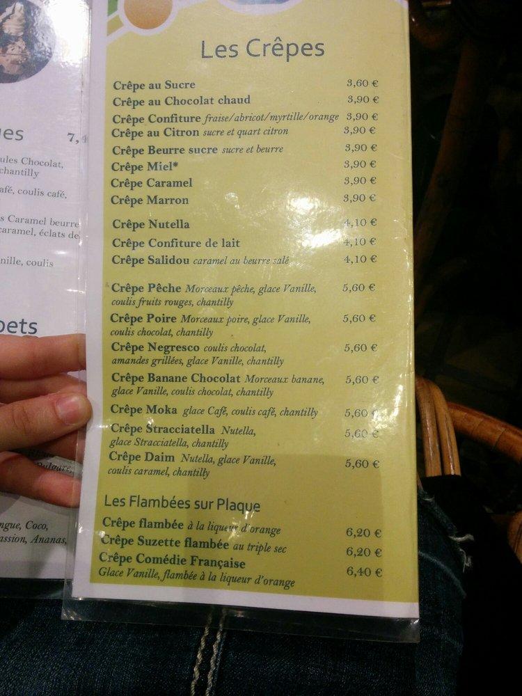 Menu at Le Castan pub & bar, Bordeaux