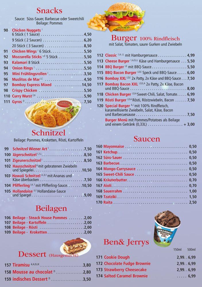 Speisekarte von Bombay Express Neuss restaurant, Neuss