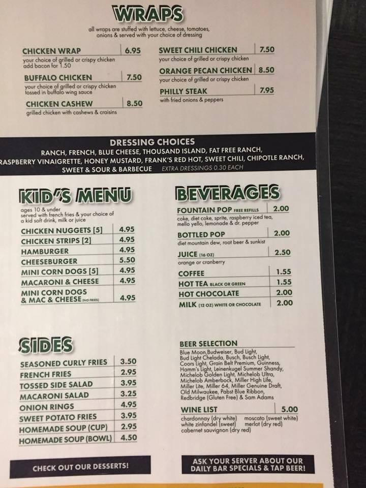 Menu at The Frog Pond pub & bar, Halma