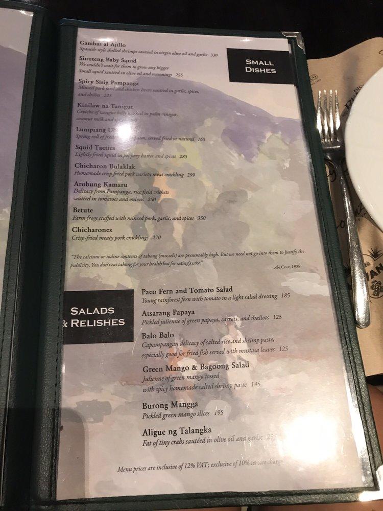 Menu at Abe restaurant, Mandaluyong, 3/F Mega Fashion Hall