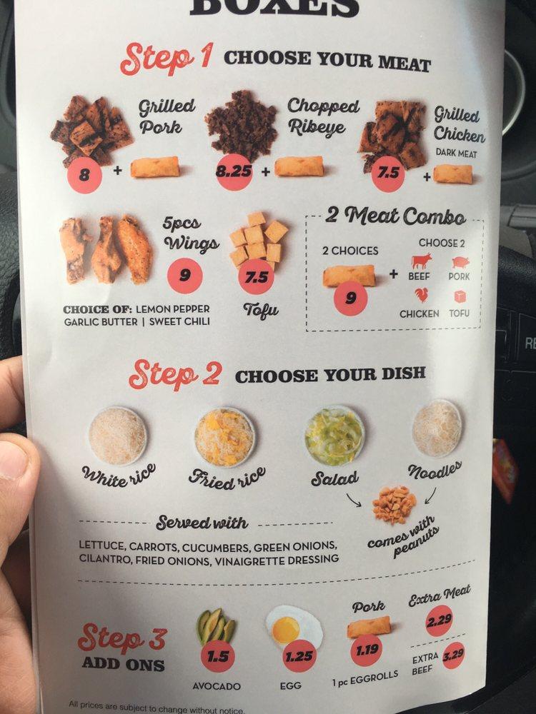 Carta del restaurante Roostar, Houston, Gessner Rd Suite I