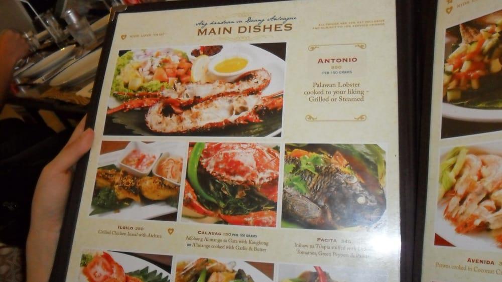 Carta del restaurante Crisostomo - Eastwood Mall, Ciudad Quezon, J36J+229