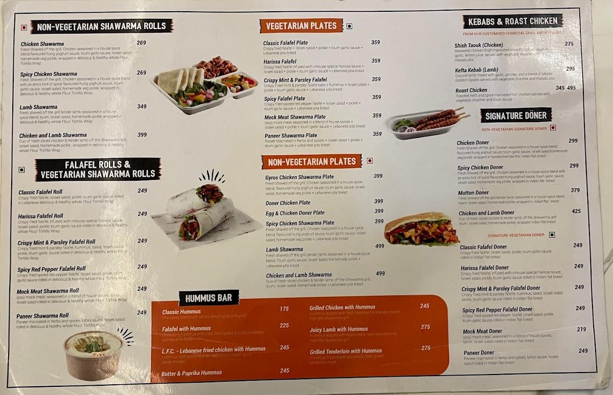 Menu at Doner & Gyros Cafe, Lucknow