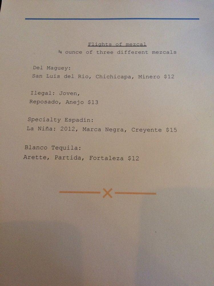 Menu at Little Conejo pub & bar, Vancouver