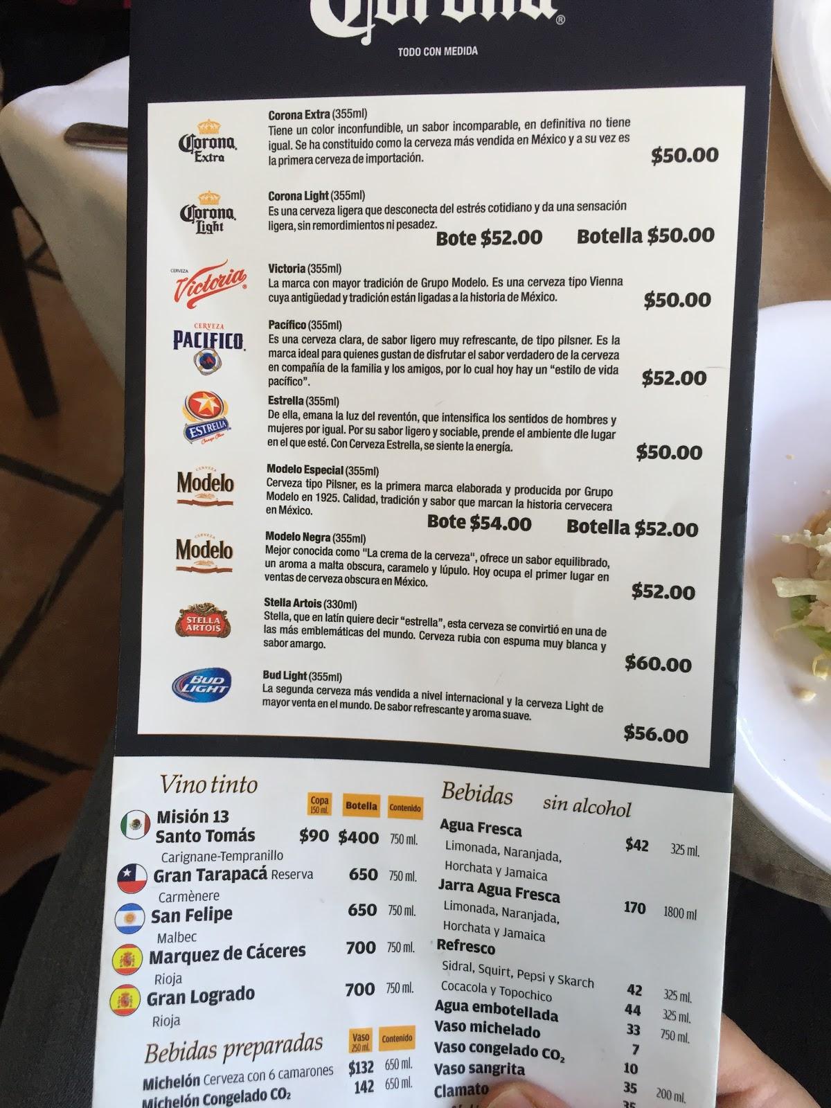 Carta del restaurante Don Comalón, Comala, C. Progreso 15