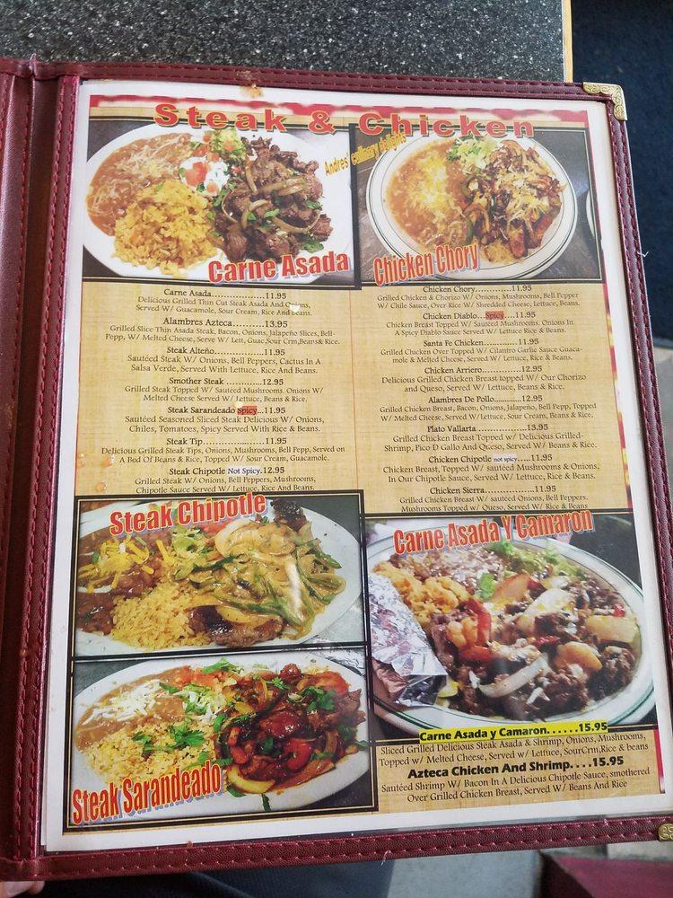 Menu at Fiesta Azteca Mexican Restaurant, Raytown, 6640 Raytown Rd