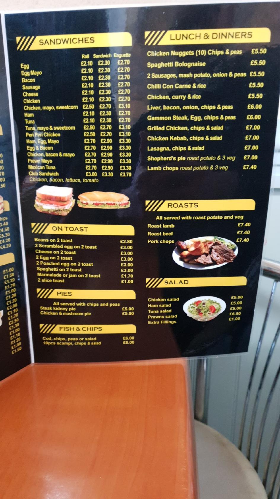 Menu at Hitchin Kitchen Cafe, Hitchin
