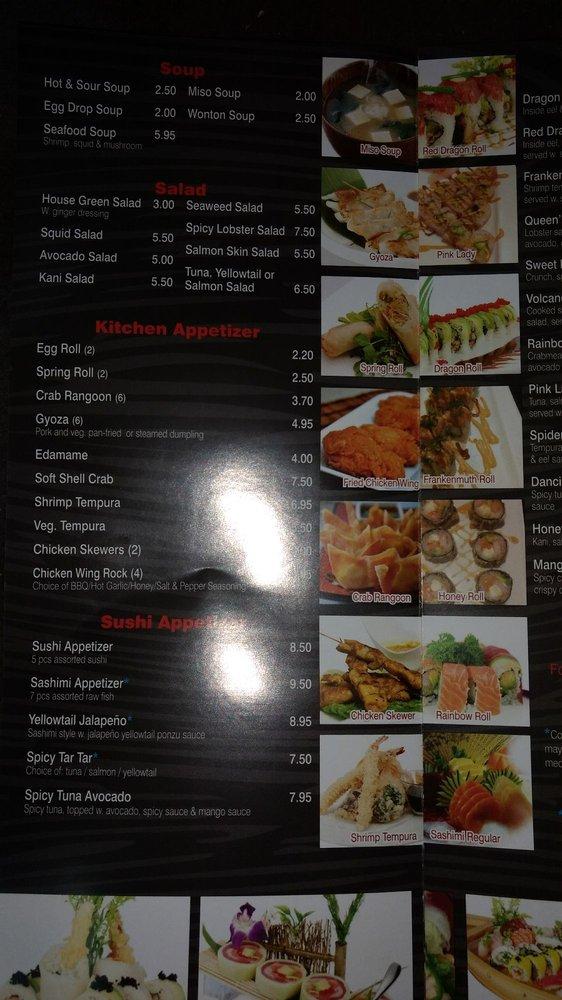 Menu at Wang's Bistro restaurant, Frankenmuth
