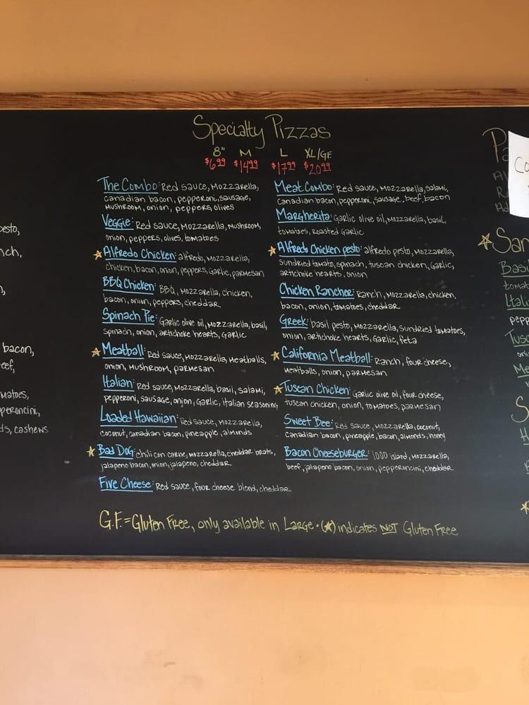 Menu at Northwest Pizza Company pizzeria, Hayden