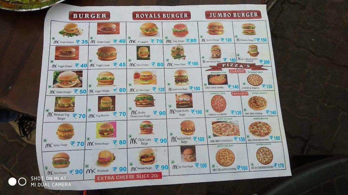 Menu at Mr. King Burger, Ludhiana, 16