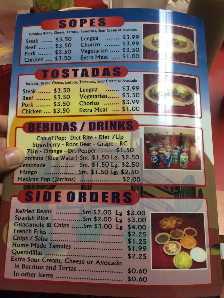 Menu at El Gallo restaurant, Palos Park, South La Grange Road