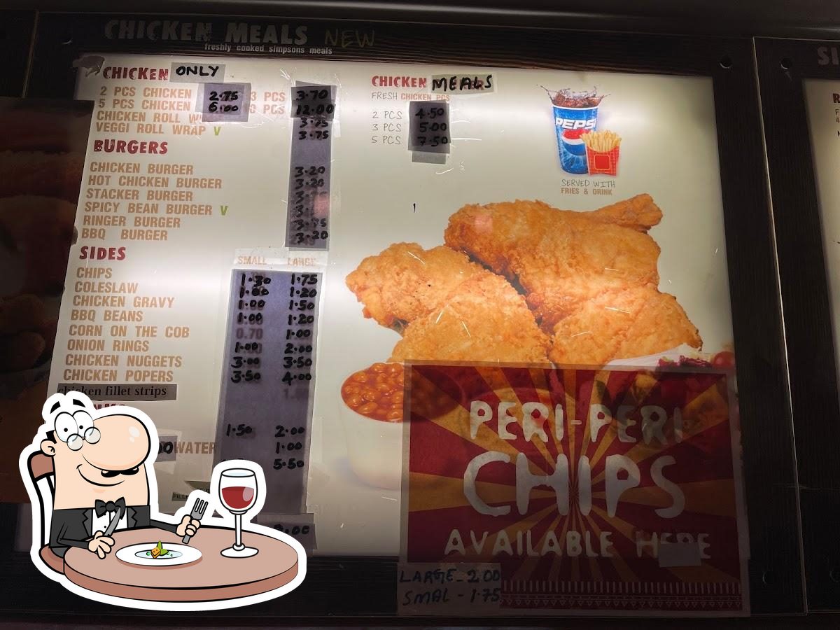Simpsons Chicken, Chertsey - Restaurant menu, prices and reviews