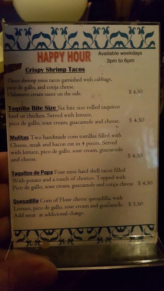 Menu at Sol Y Luna pub & bar, Los Angeles, Ventura Blvd