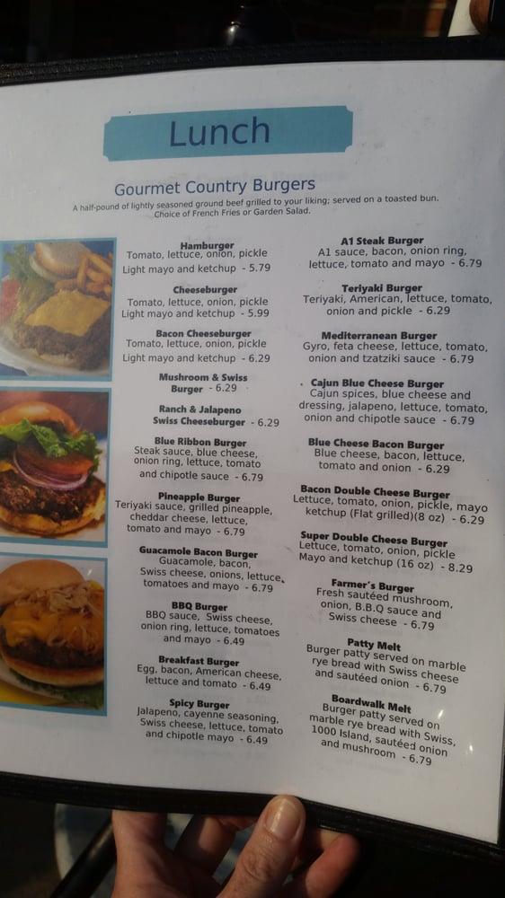 Menu at Boardwalk Cafe, Webster Groves