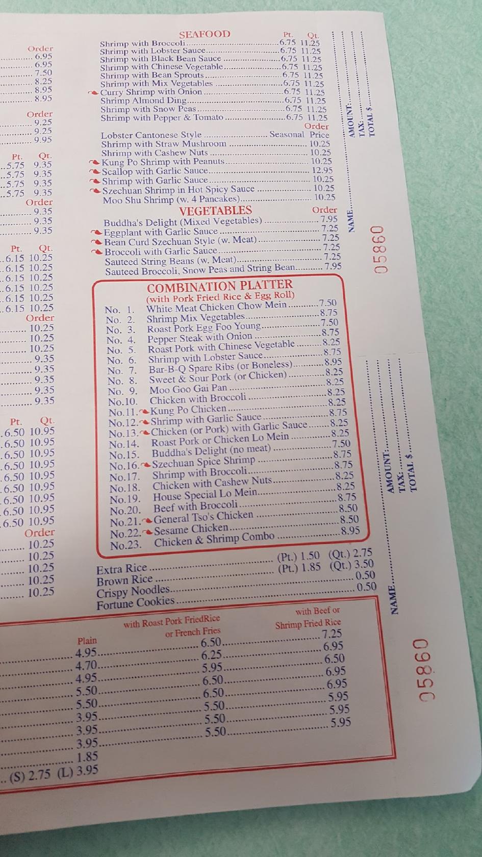 Menu at Lodi Chinatown Gourmet Kitchen restaurant, Lodi