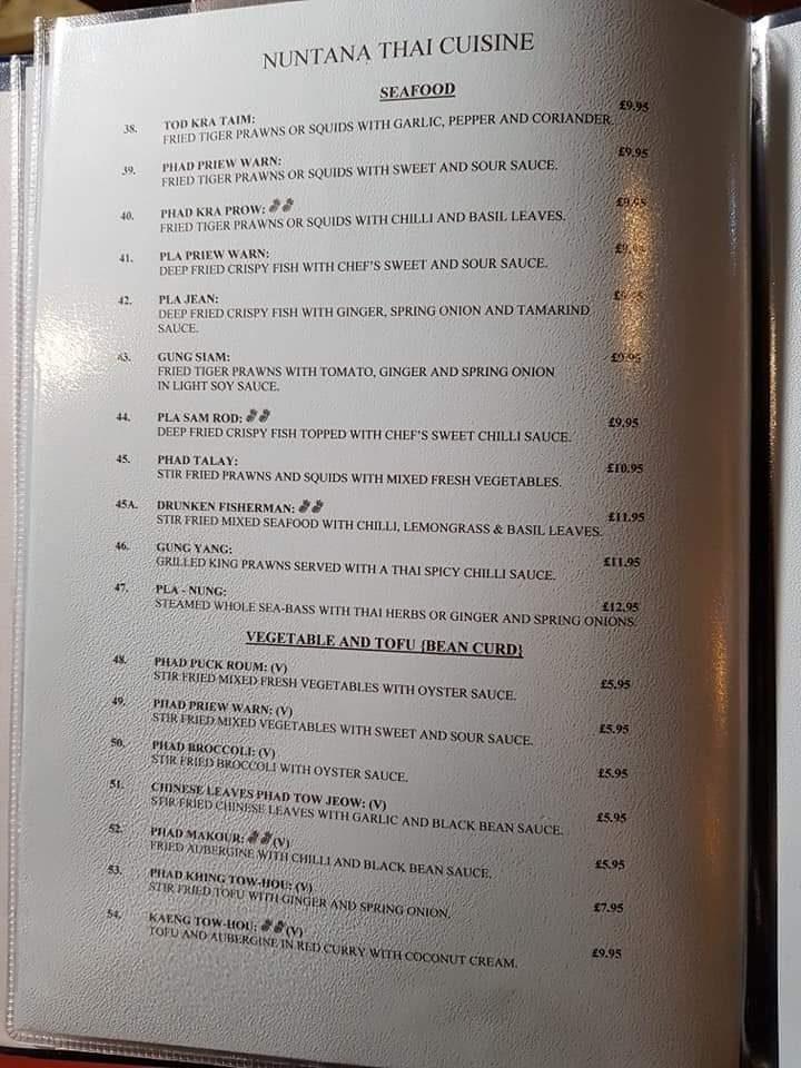 Menu at The Royal George pub & bar, Hersham