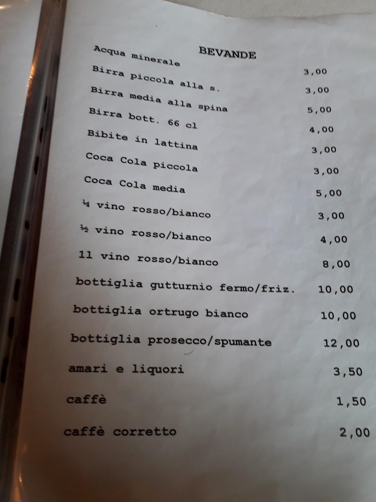 Menu da Lo Scudiero ristorante, Grazzano Visconti