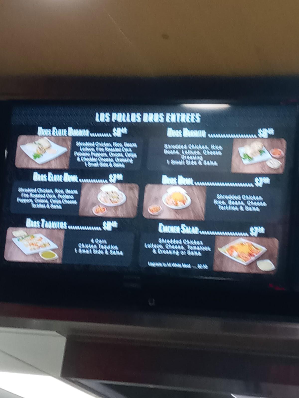 Menu at Los Pollos Bros fast food, Apple Valley