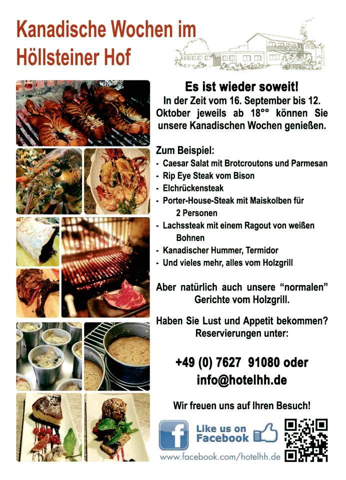 Speisekarte von Höllsteiner Hof BBQ, Steinen