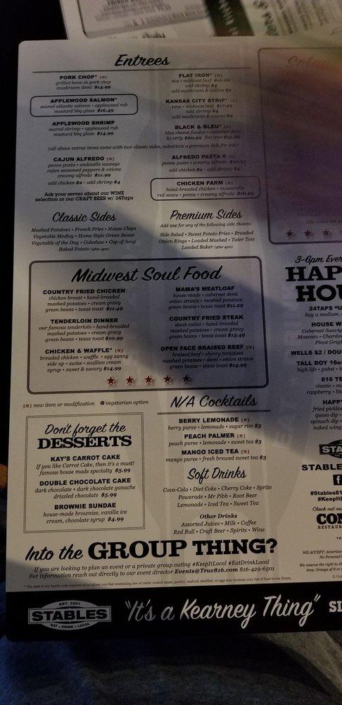 Menu at CONRAD'S Local Kitchen & Patio restaurant, Kearney