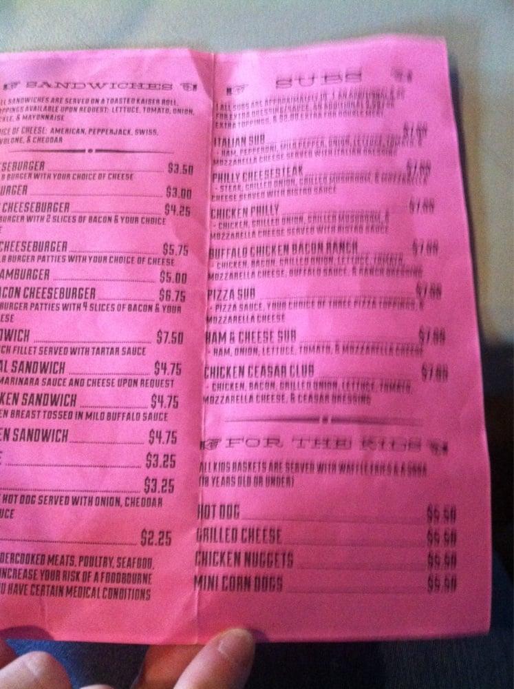 Menu at Lagoon Saloon pub & bar, Port Clinton