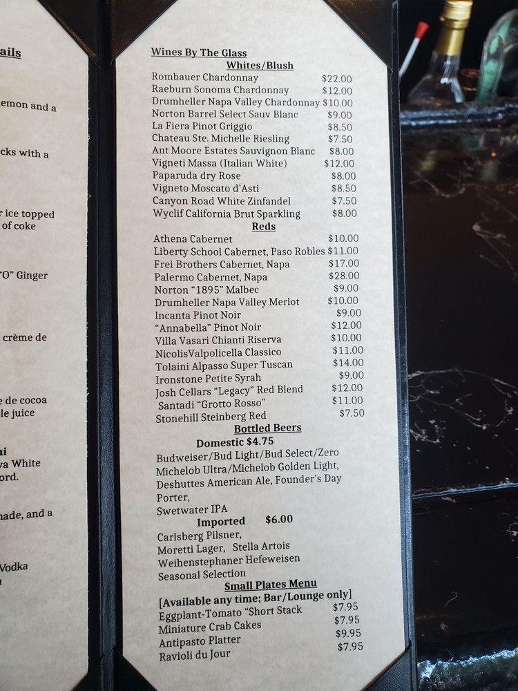 Menu at Il Bel Lago restaurant, Creve Coeur