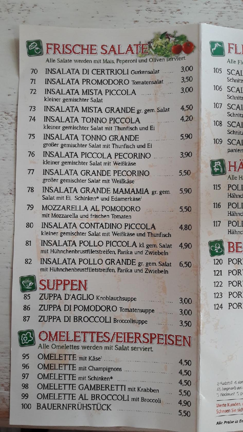 Speisekarte von Da Alberto - Pizza & Pasta, Wildau